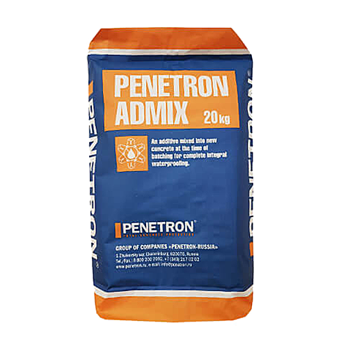 Добавка в Бетон Penetron Admix 20кг Гидроизоляционная, Крафт-Мешок / Пенетрон Адмикс.
