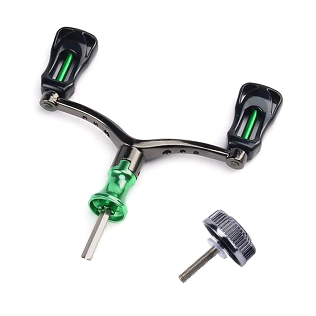 Прялка, рыбное колесо, двойное коромысло, металлическое коромысло с ЧПУ-зеленый