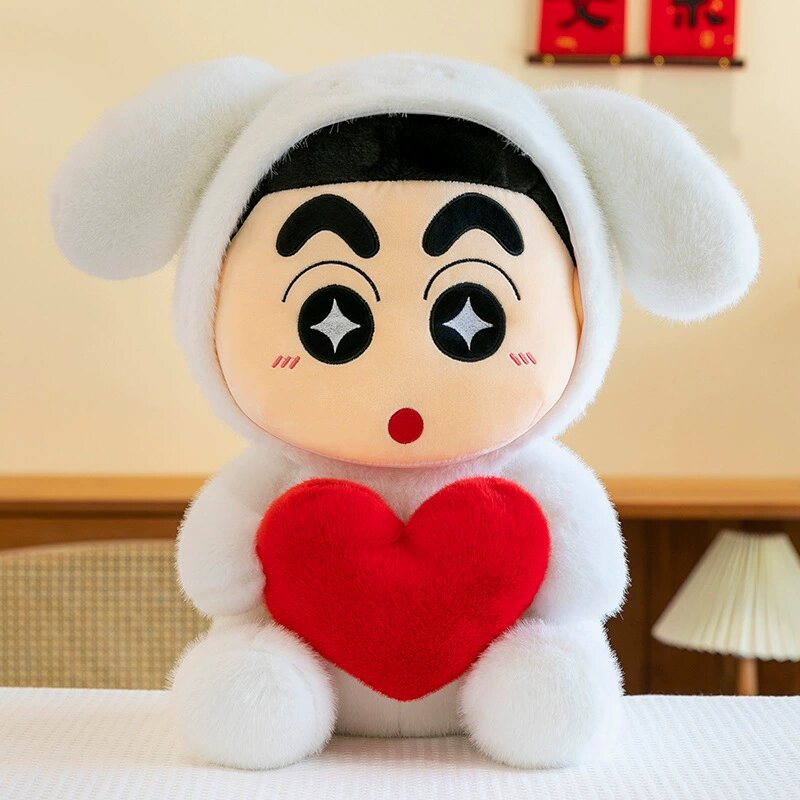 Мелкий Шин-чан превращается в плюшевую игрушку: кролика, лягушки, плюшевого медведя, игрушку из автоматов с призами,