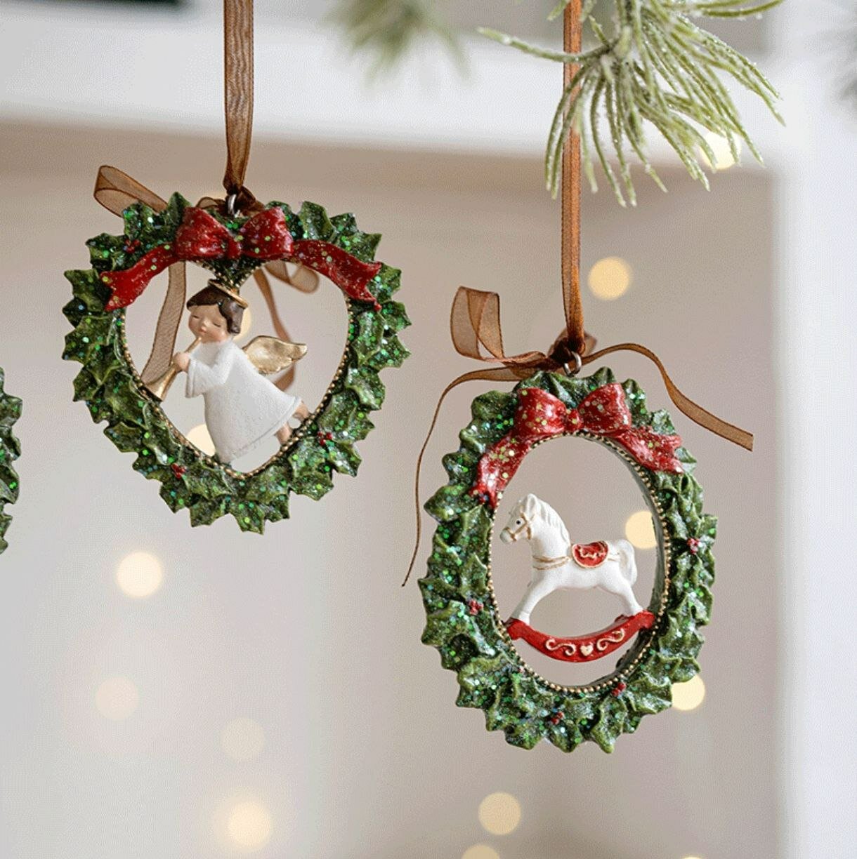 Набор ёлочных игрушек «Классика», 2 шт, новогодние украшения. Символ нового 2026 года