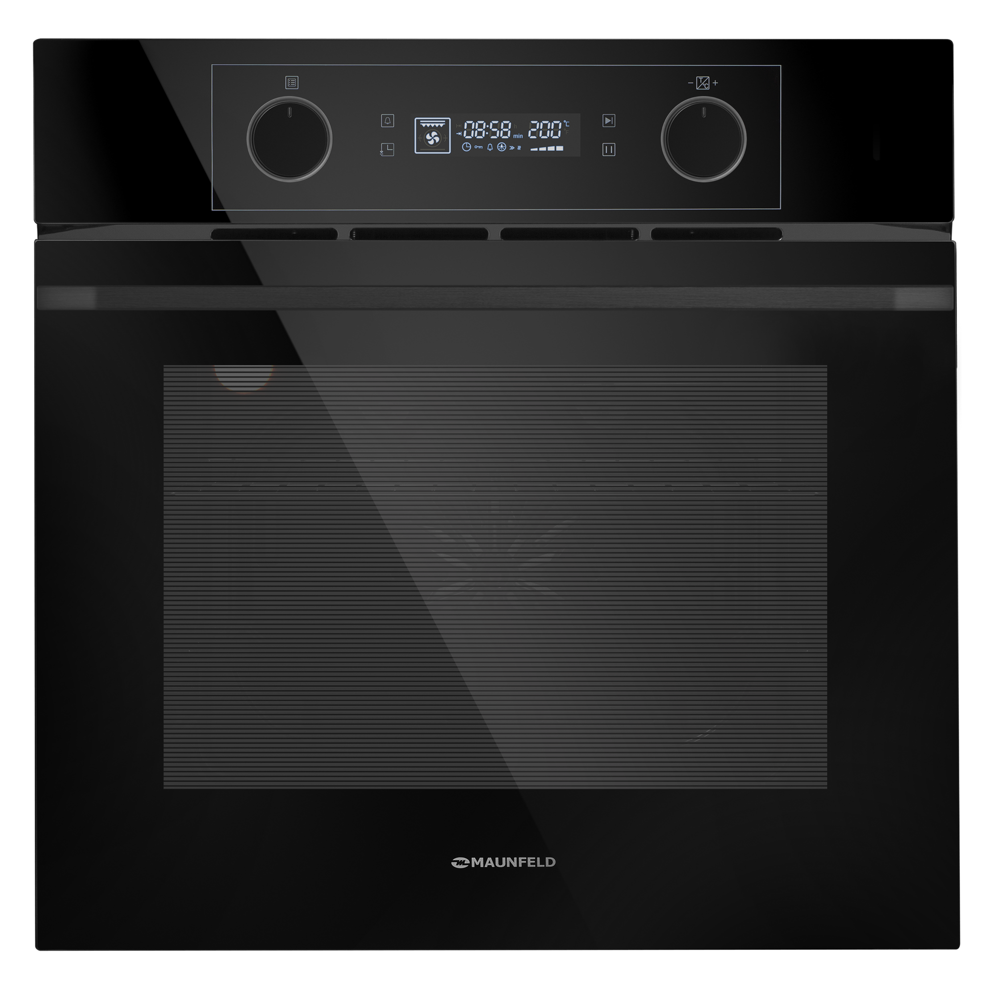 Шкаф духовой электрический MAUNFELD AEOH60102B2 черный , 60 л .