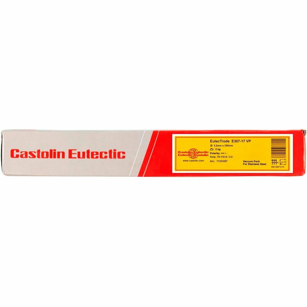 Электроды CASTOLIN EutecTrode E307-17 VP 3.2x350 мм, 2.0кг, Перенос металла составляет