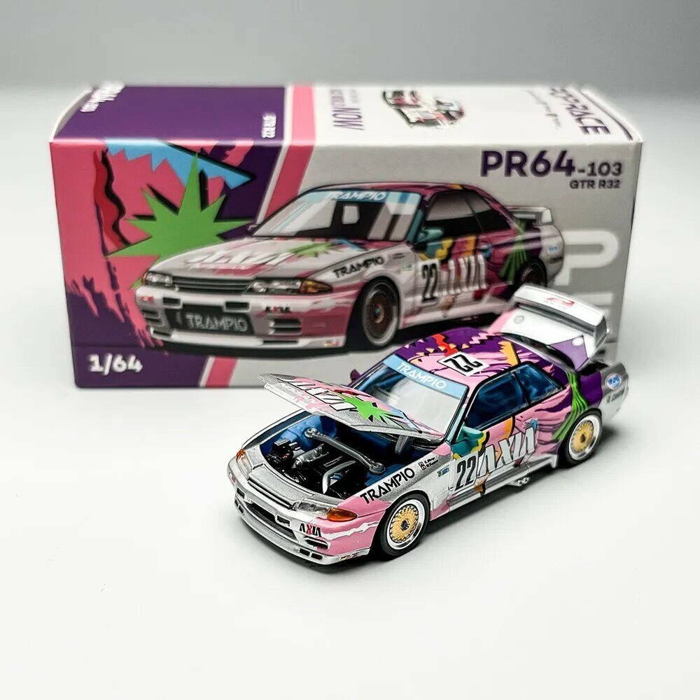 Машинка POPRACE 1:64 Nissan Skyline GT-R R32 #22