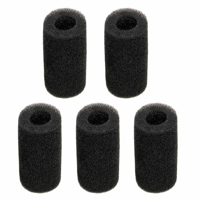 5 шт. Сменная губка для предварительной фильтрации Aquarium Filter Media Black Foam Rolls