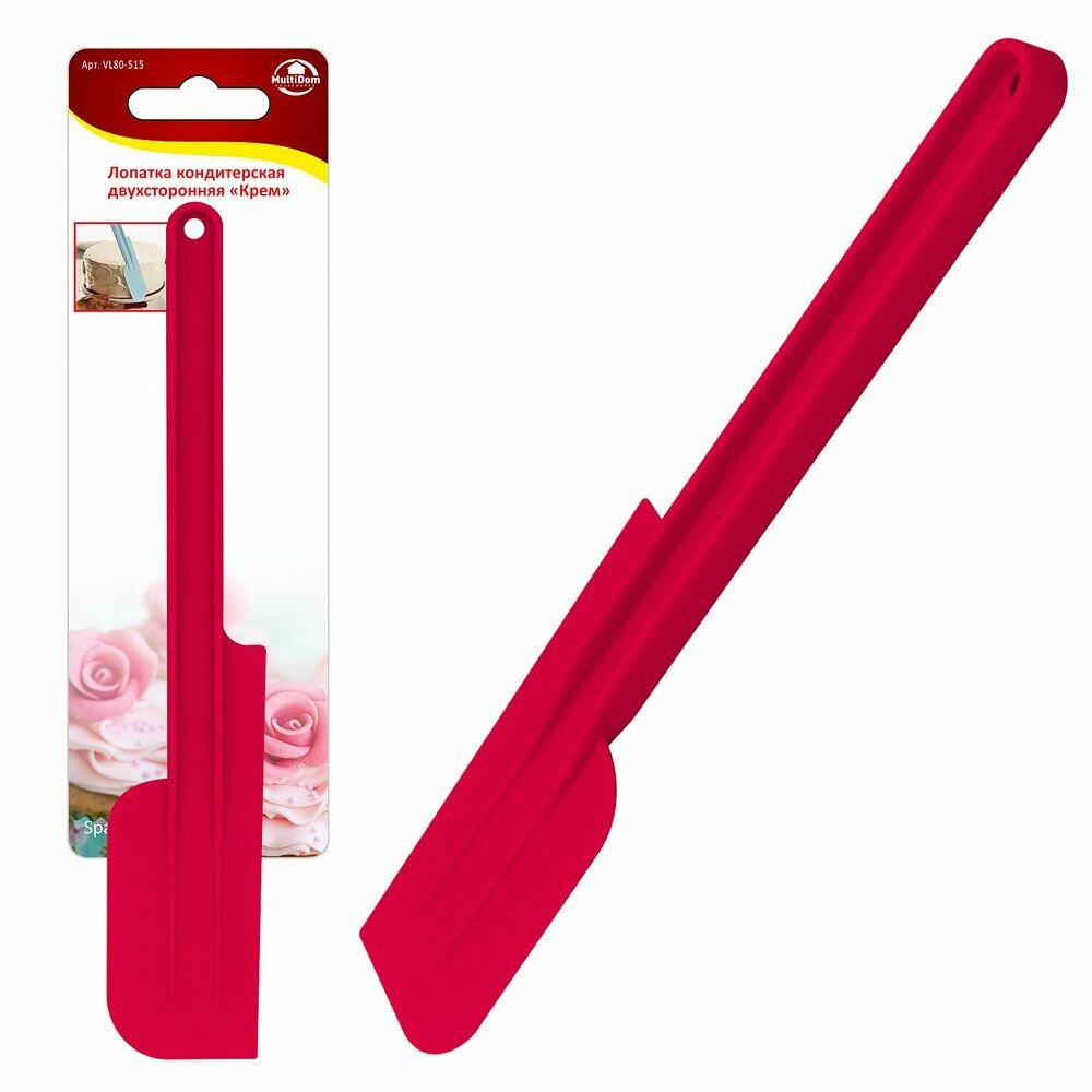 Лопатка кондитерская двухсторонняя "Крем". Размер 26х5 см из пластмассы (полипропилен).