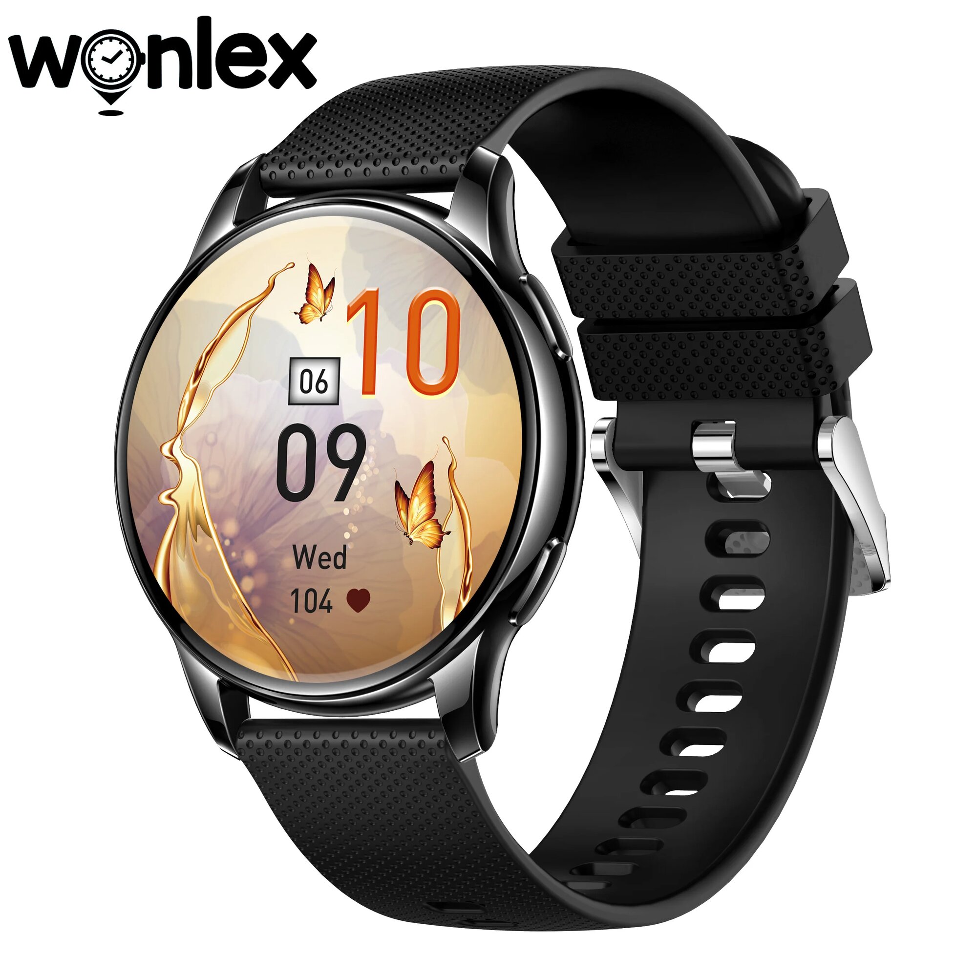 Wonlex Fashion Women Smart Watch Bluetooth Call Ip68 Waterproof Smartwatch for Men Health Monitoring Alarm Clock Reminder DW26