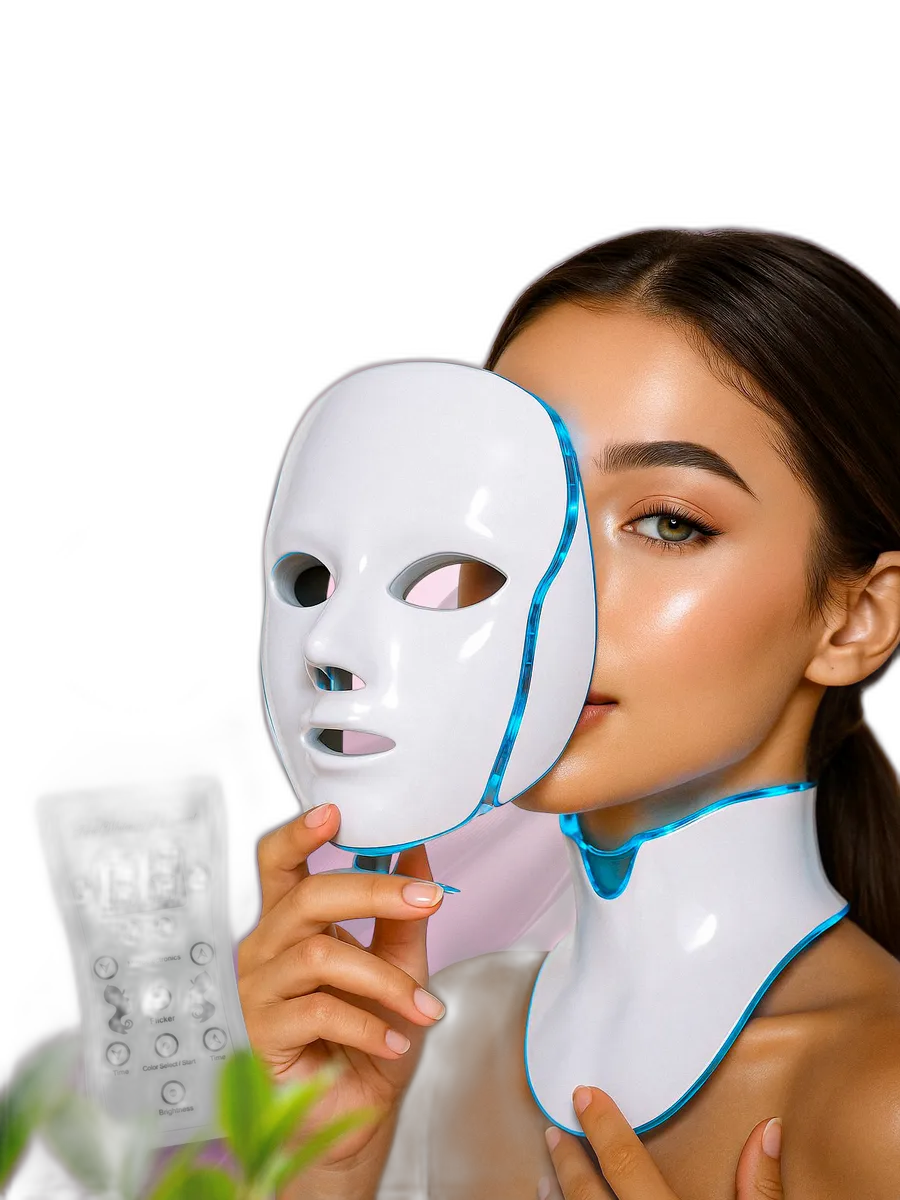 Светодиодная LED маска для лица и шеи