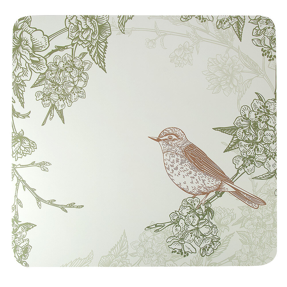 Салфетки на стол сервировочные набор 4 шт. 30х28см, птицы, Nouvelle