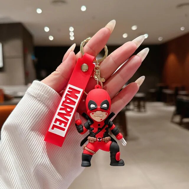Брелок-подвеска Disney Marvel Deadpool & Wolverine из силикона для мужчин и женщин, поклонников фильмов, подарок для друзей.