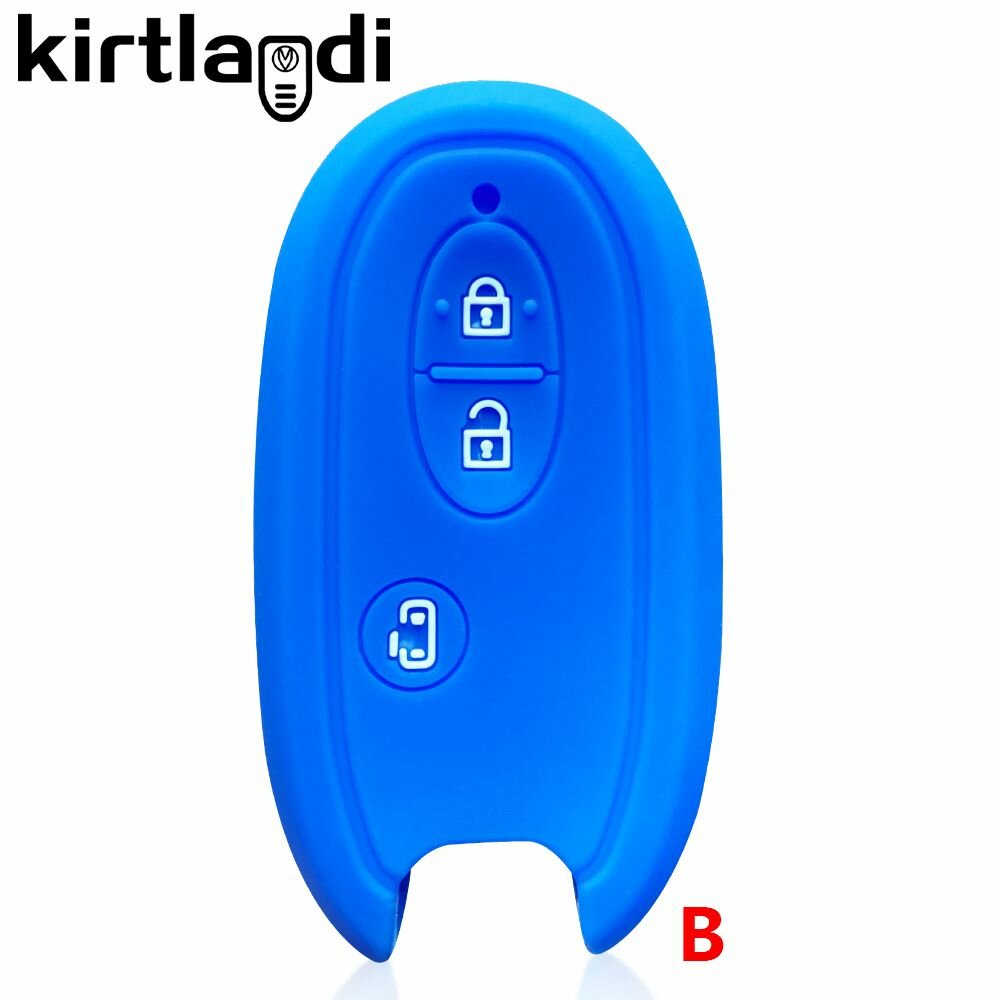 SUZUKI Wagon R Tingray Solio Concept 280 R Vitara Auto Силиконовый Чехол Для Автомобильных Ключей 2/3/4 Buttons Silicone Car Key Case, синий