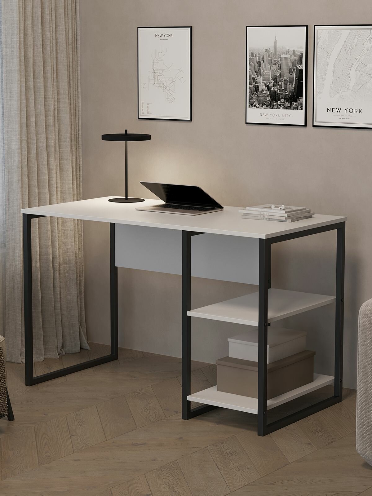 Стол письменный, компьютерный, игровой, лофт, 110х60х75 см (ШхГхВ)