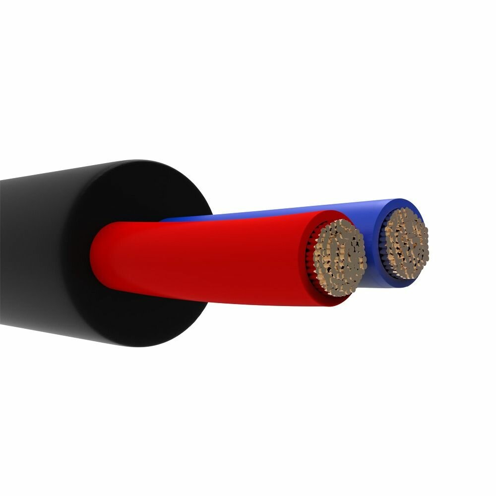 Урал патриот 4х2.5 мм2 КАП-ПТ Акустический кабель 4 х 2.5 мм2, круглый, внешний диаметр: 11,5 мм, гибкий, черный. Катушка 100 м