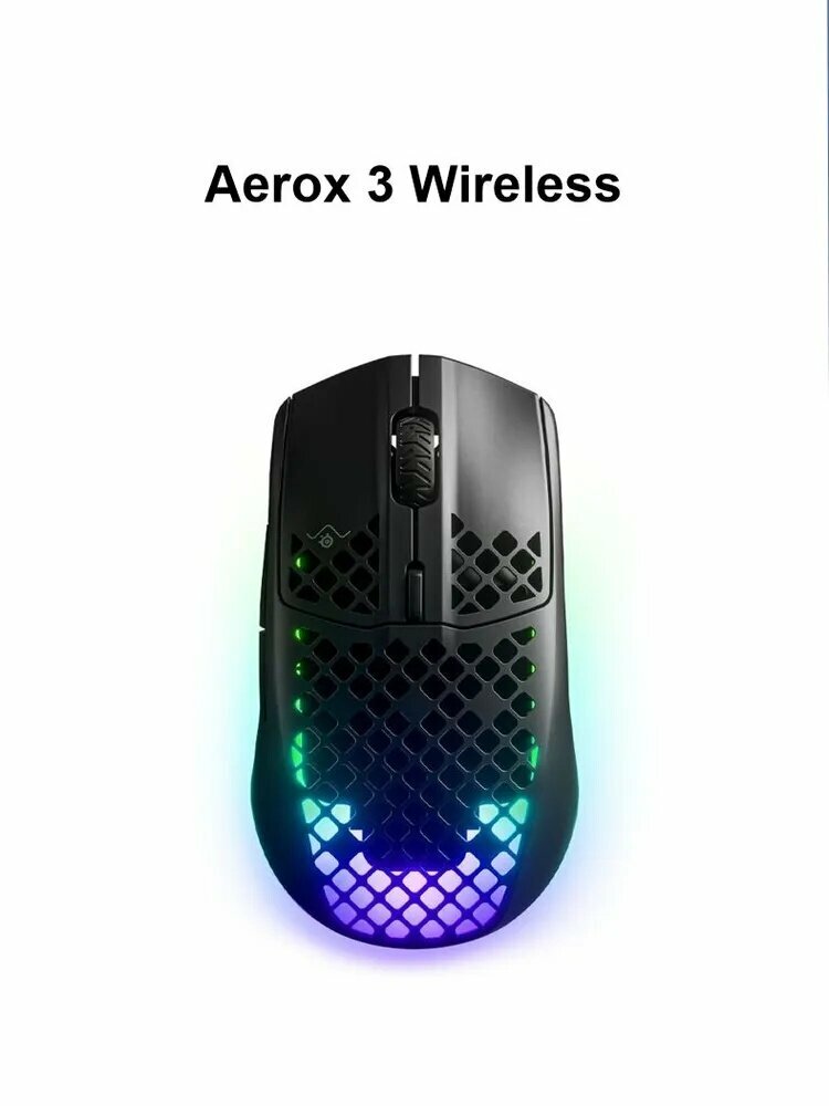 SteelSeries Игровая мышь беспроводная Aerox 3 Wireless , черный