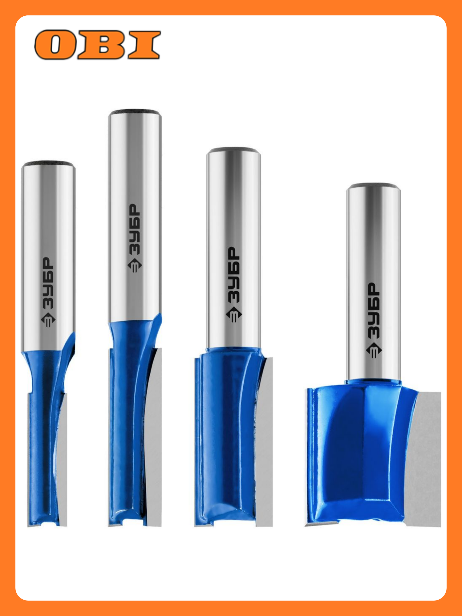 Набор фрез ЗУБР "Профессионал" 28795-Н4-1, 4 фрезы, для работы по дереву