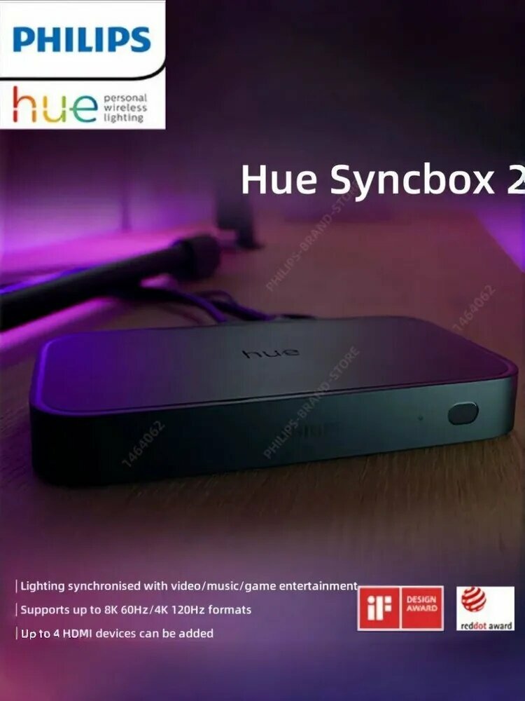 Блок синхронизации Philips Hue HDMI Sync Box 2,8K/60Hz,4K/120Hz