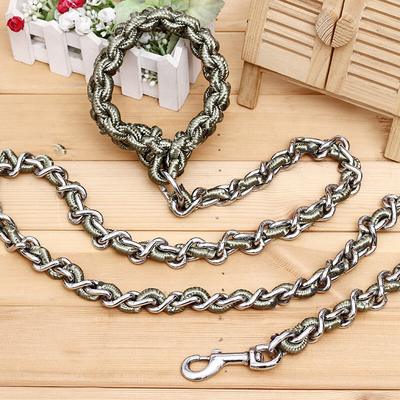 Большая цепь против укусов собак, большой Поводок для собак, золотистый ретривер, самоед хаски, железные товары для