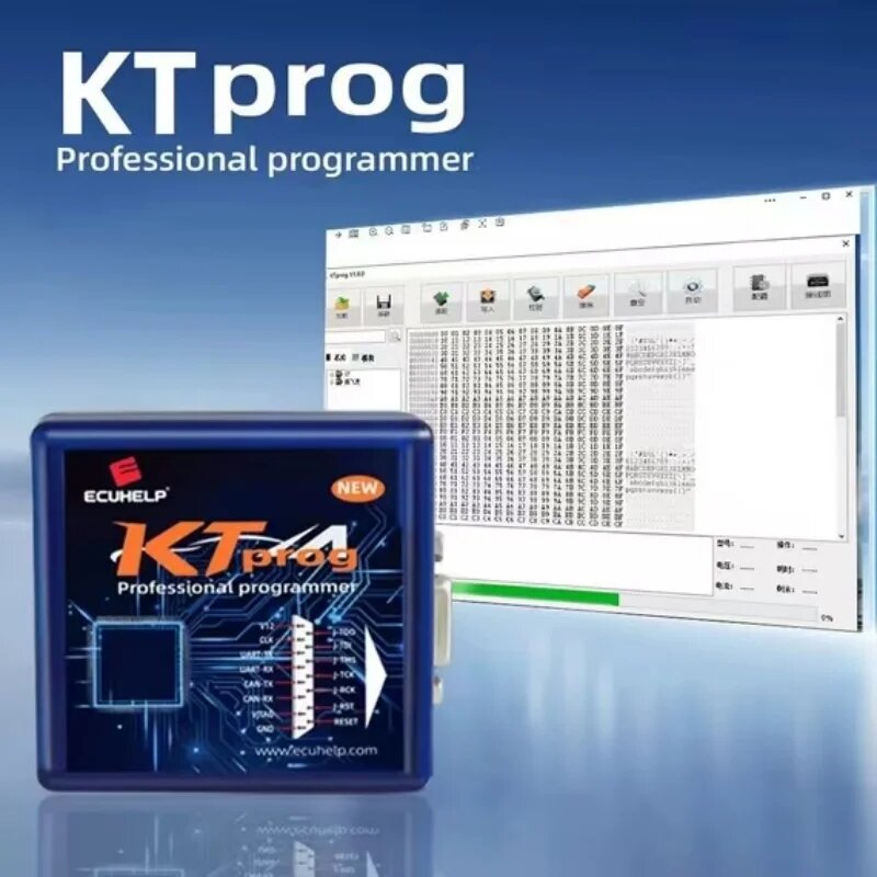 ECUHELP KTprog KT prog чип-программатор для Infineon TC265D/TC275T/TC277, чтение, запись ST10F275, программатор ECU