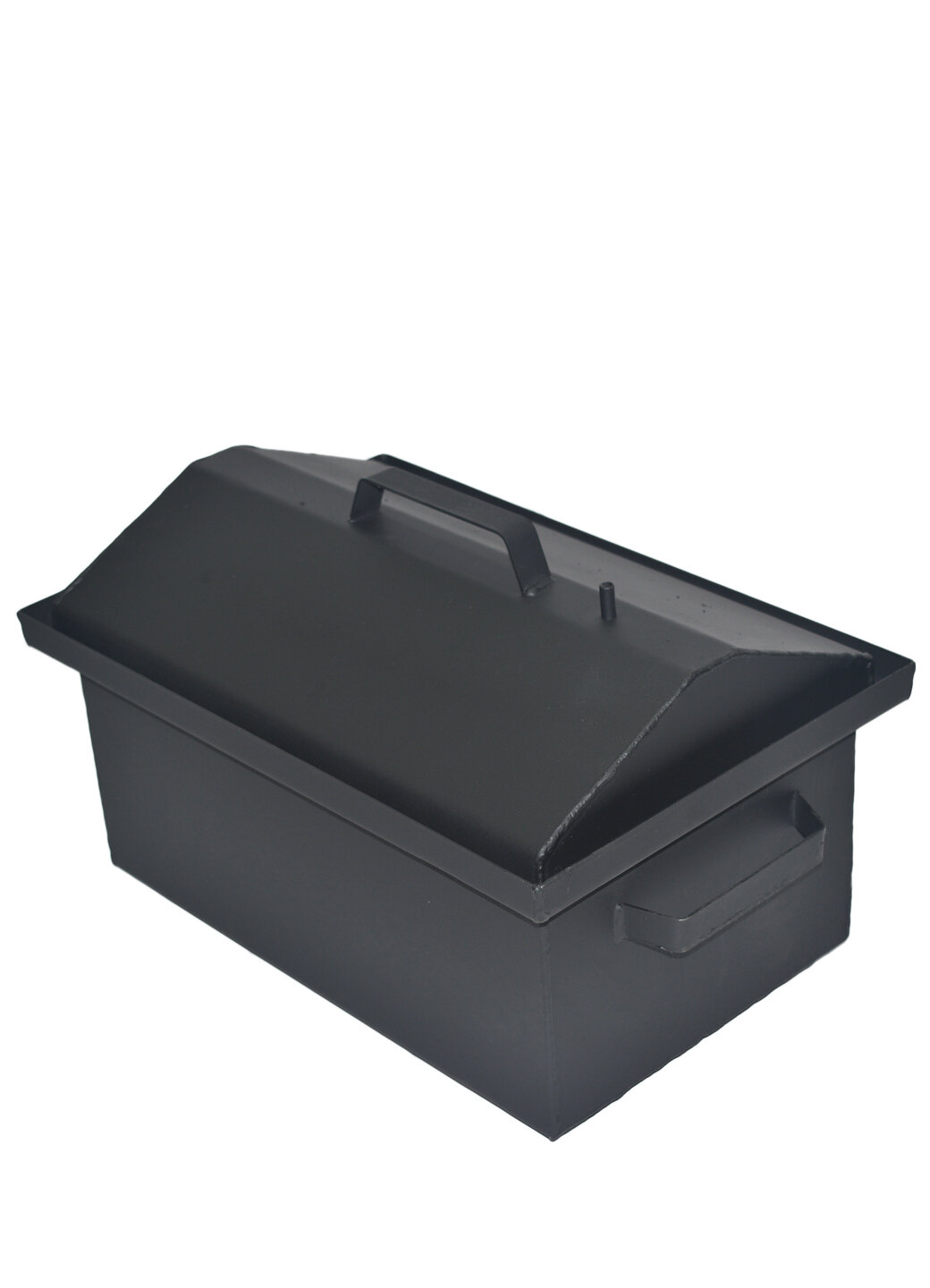 Коптильня 400мм, сталь 2мм, трапеция,2 решетки из нерж. стали, с гидрозатвором.