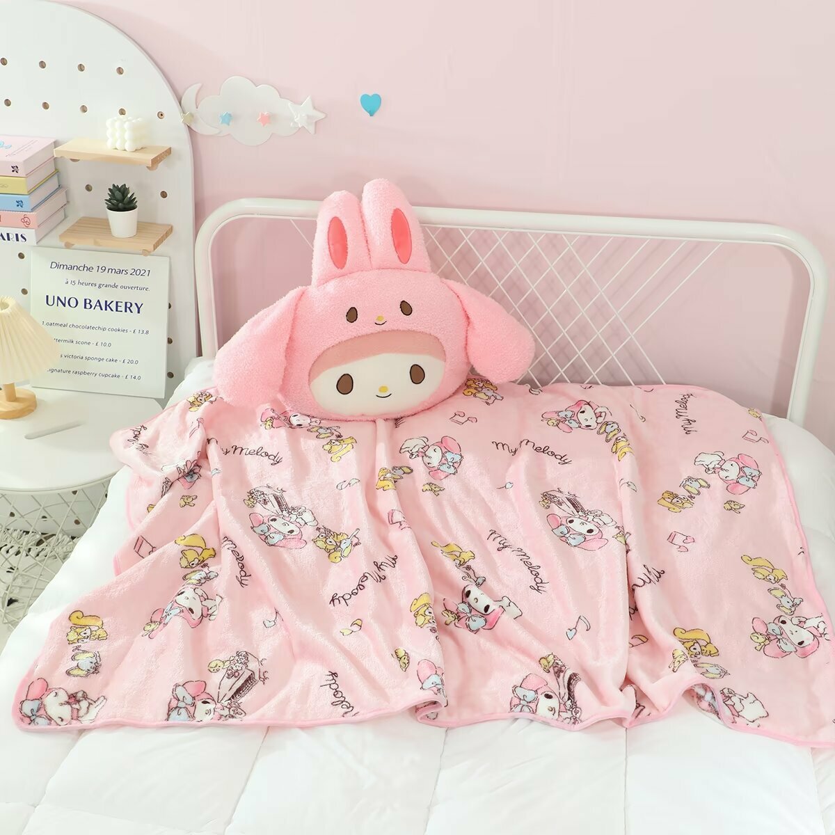 Плед с мультяшным рисунком, плед для сна, утепленный плед, плед для кондиционера, портативный дорожный плед, автомобильный плед, поясничная подушка, подушка для поддержки шеи.