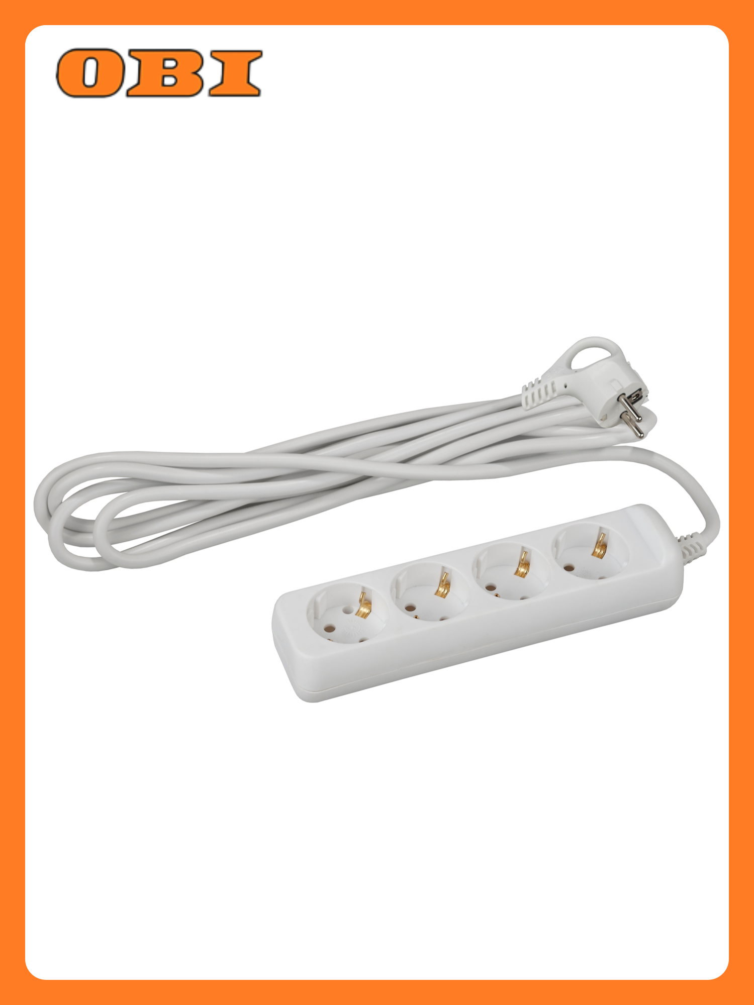 Удлинитель электрический ЭРА UX-4e-5m с заземлением 4 розетки 5 м ПВС 3x0,75мм2