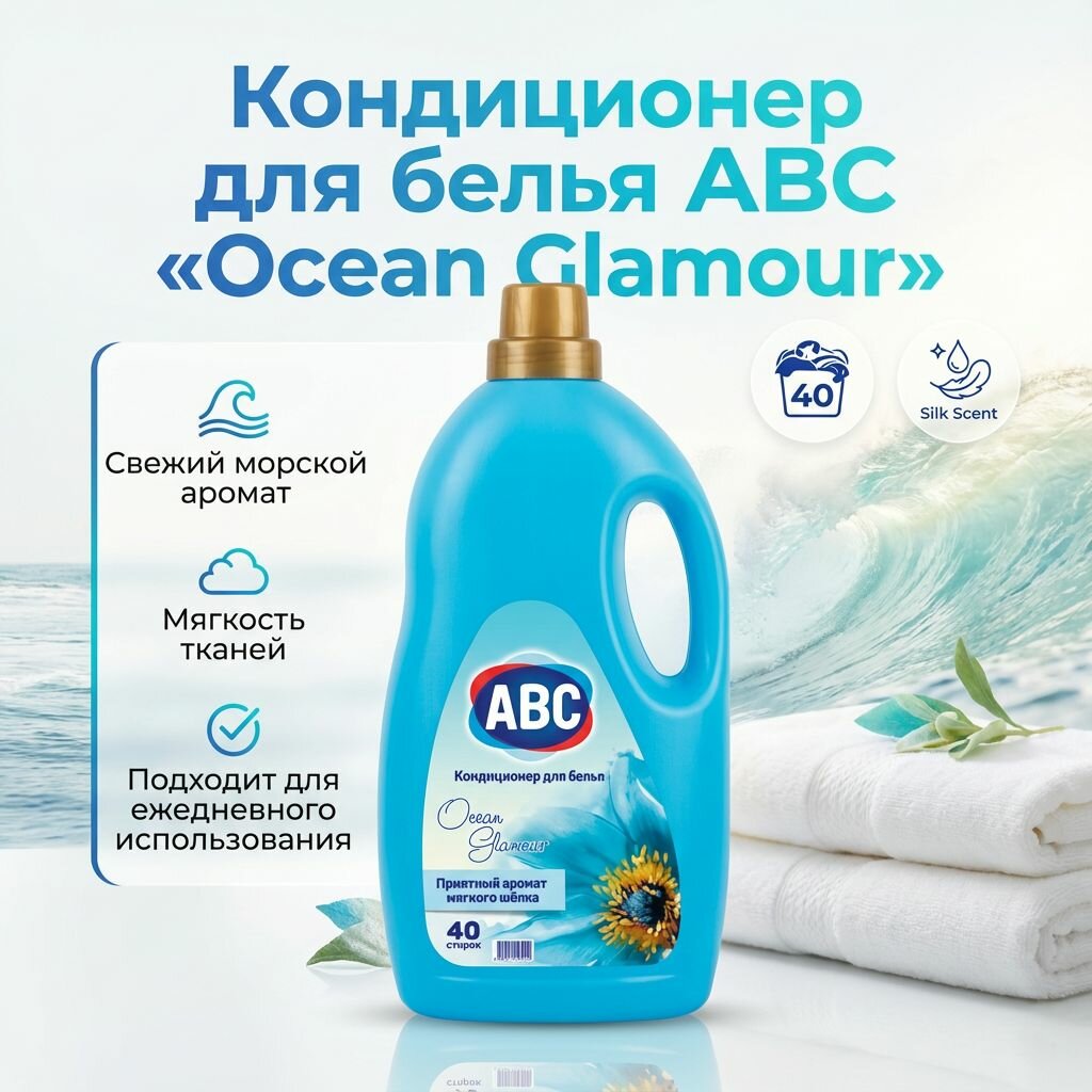 Кондиционер для белья Ocean Glamour 4л