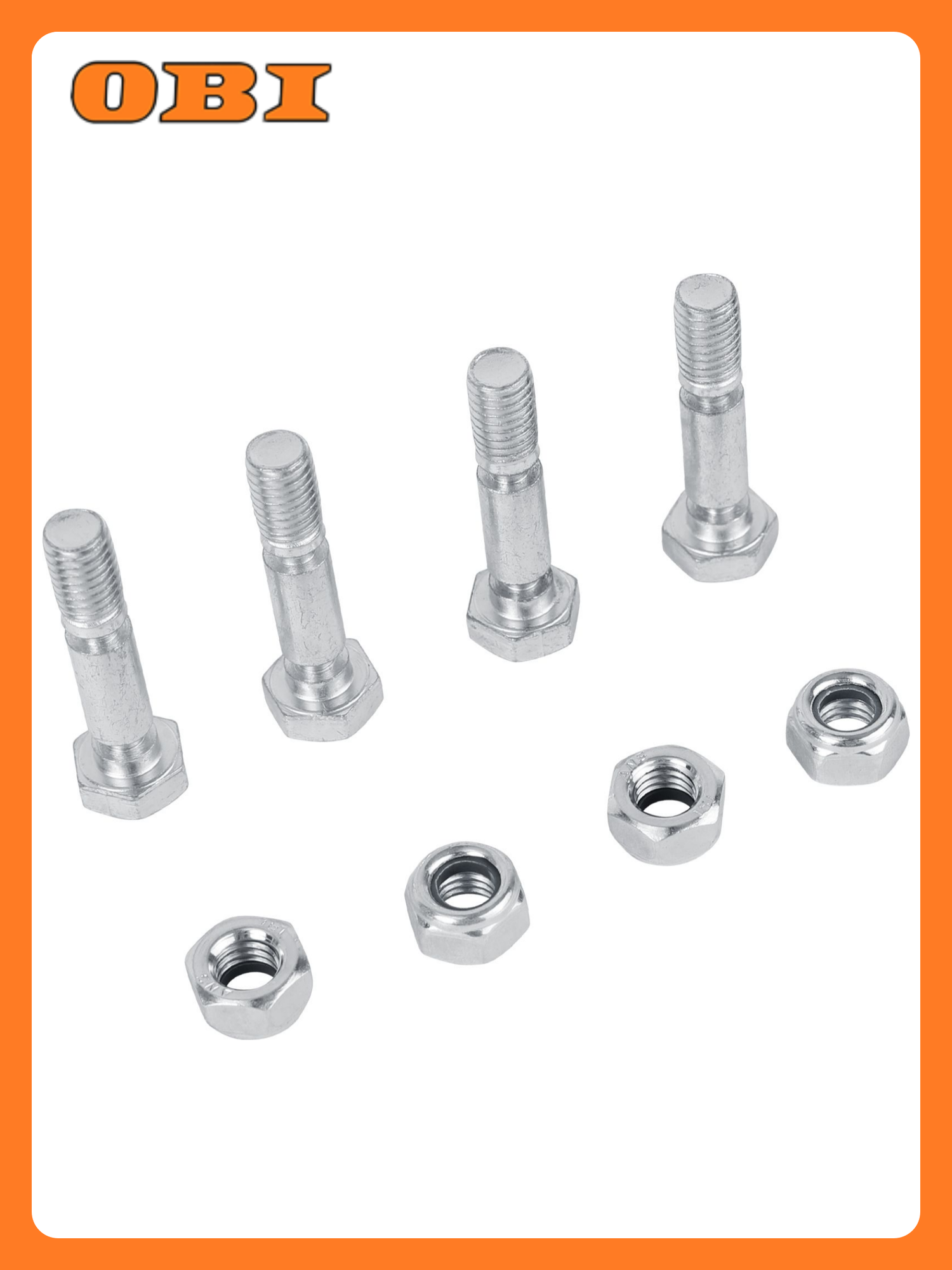 Срезной болт PATRIOT SH 8-38 для снегоуборочной машины 4 шт 8 мм