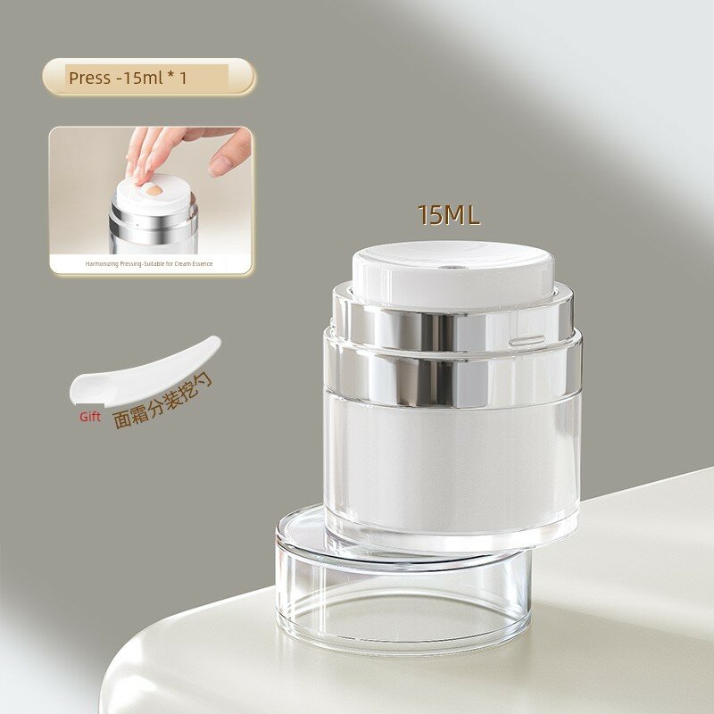 Вакуумная бутылка для крема 15ML для подзарядки крема, регулируемый насос