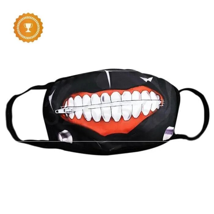 GM Карнавальная маска гуля Токийский гуль (Tokyo Ghoul) Кен Канеки Аниме