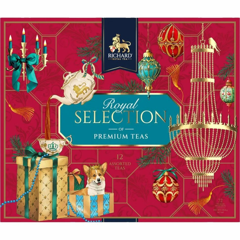 Чай Richard Royal Selection red Ассорти в пакетиках, 72 шт НГ, 2347374