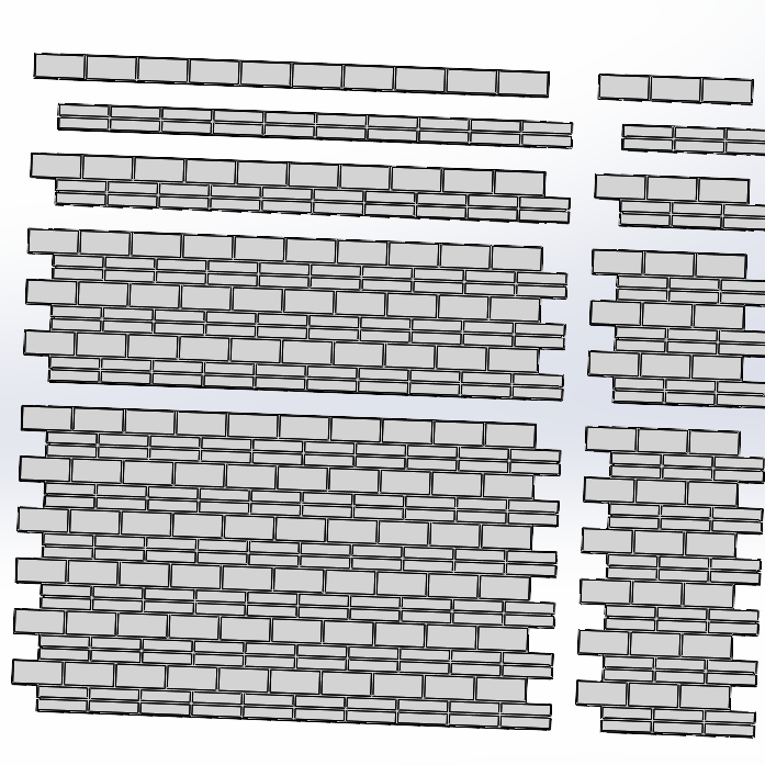Эксклюзивные формы для миниатюрных кирпичиков по всей сети, необходимые материалы для миниатюрных сцен, мини-формы для кирпичиков для рукоделия
