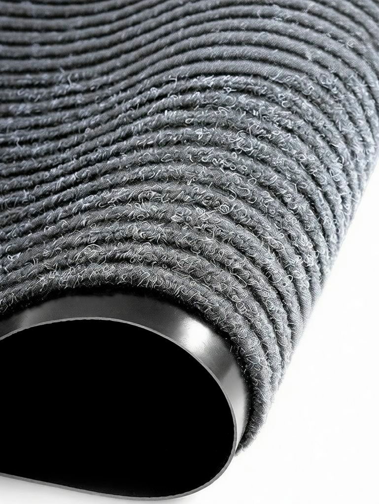 Стандарт", 50х80см, Серый // Коврик придверный влаговпитывающий "Kovrik Line