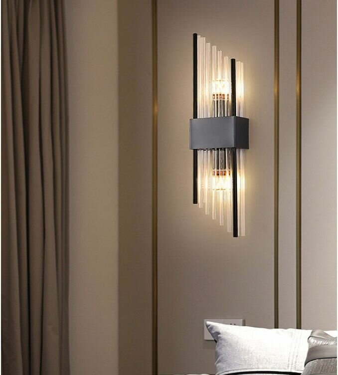 SAIYUN GLOBAL Современный роскошный золотой светодиодный настенный светильник бра для внутреннего оформления Гостиной Спальни лестницы