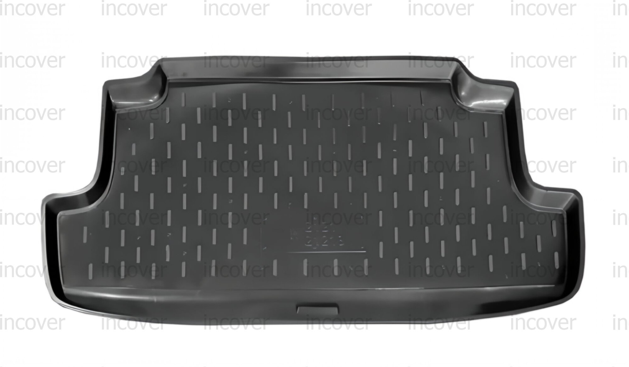 Коврик в багажника Нива, для LADA Niva 2121, пластик, с бортами, черный