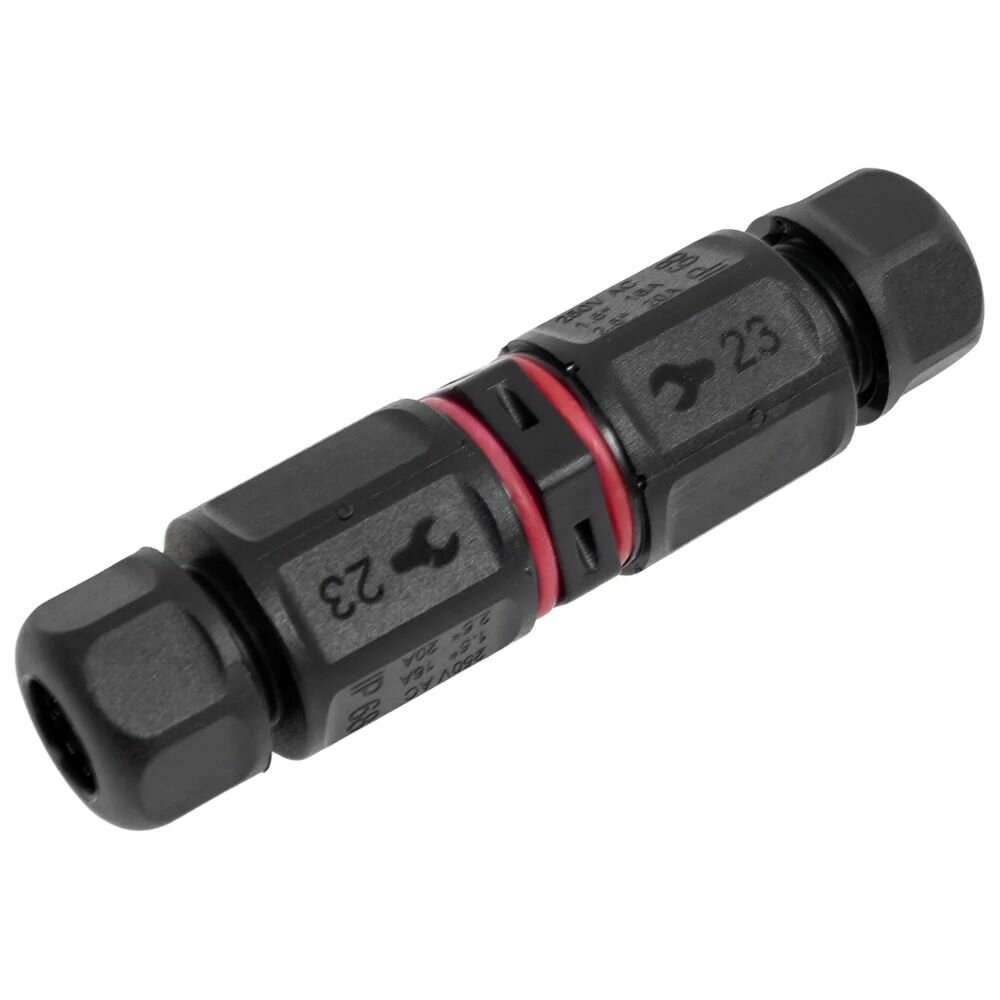 Водостойкий 3-полюсный разъем TTAF Elektronik, 250V 20A IP68 WPI-0302M20