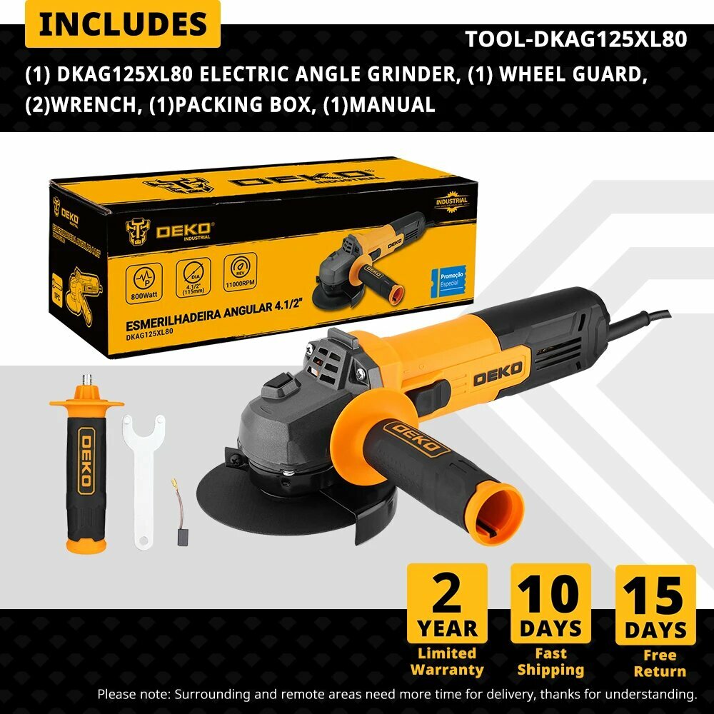 DEKO Угловая шлифовальная машина