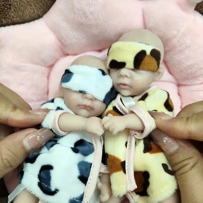 6-дюймовые куклы-младенцы Reborn Baby Mini, реалистичные близнецы