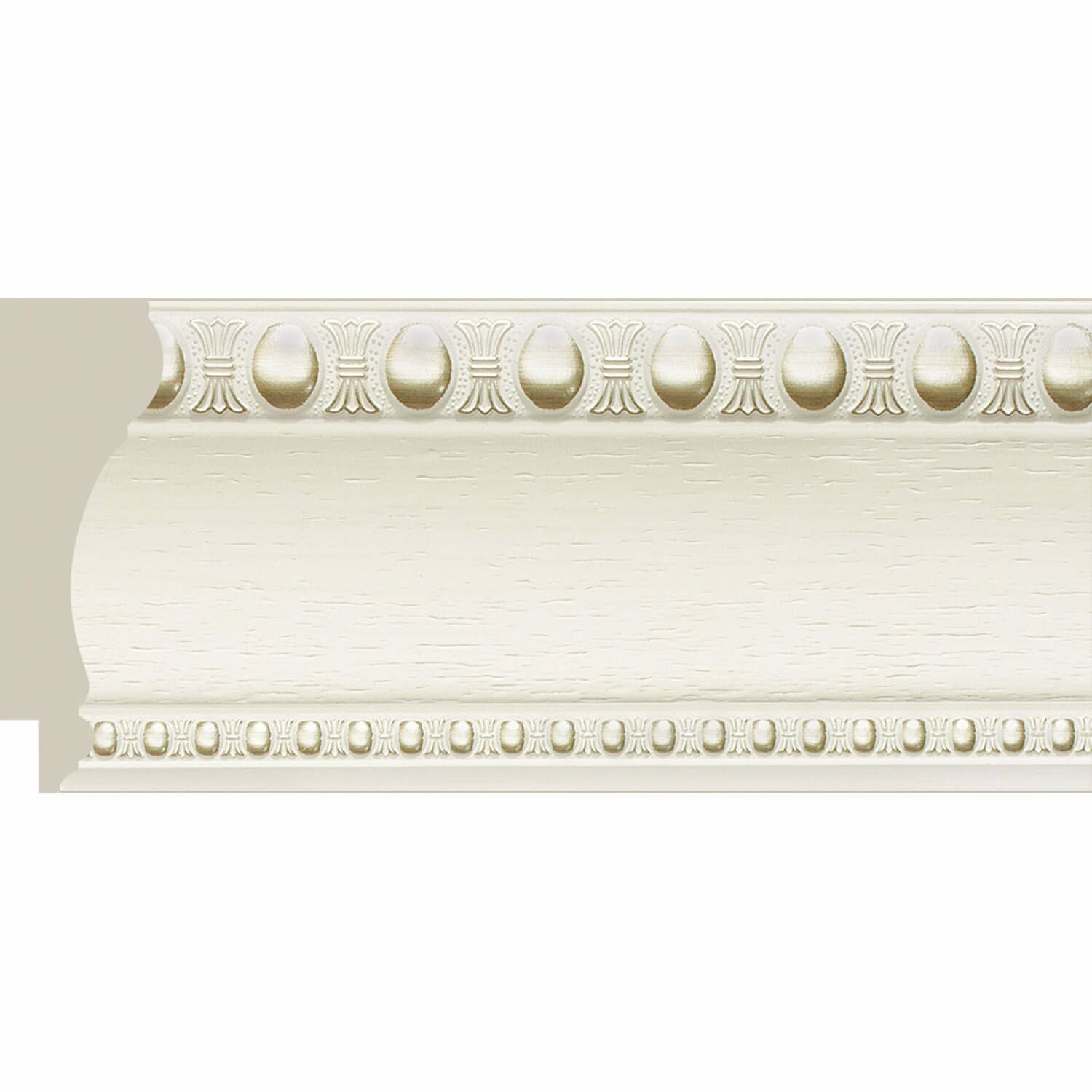 Молдинг, плинтус, интерьерный багет, набор 2шт. 80х27х1100мм Белое дерево Cosca L903(1)/WS2,