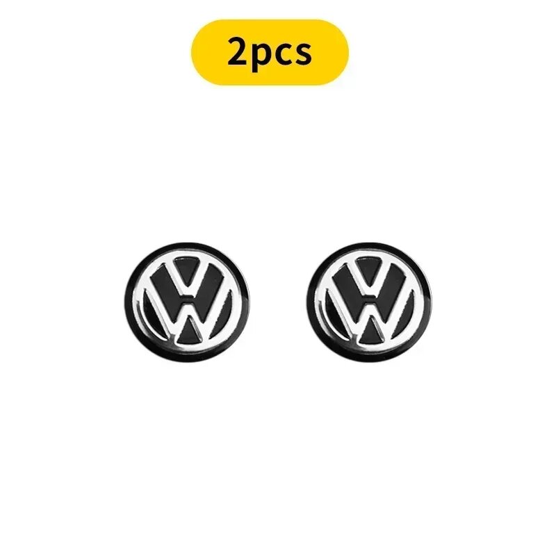Наклейки логотип Volkswagen VW, 2 шт, черные