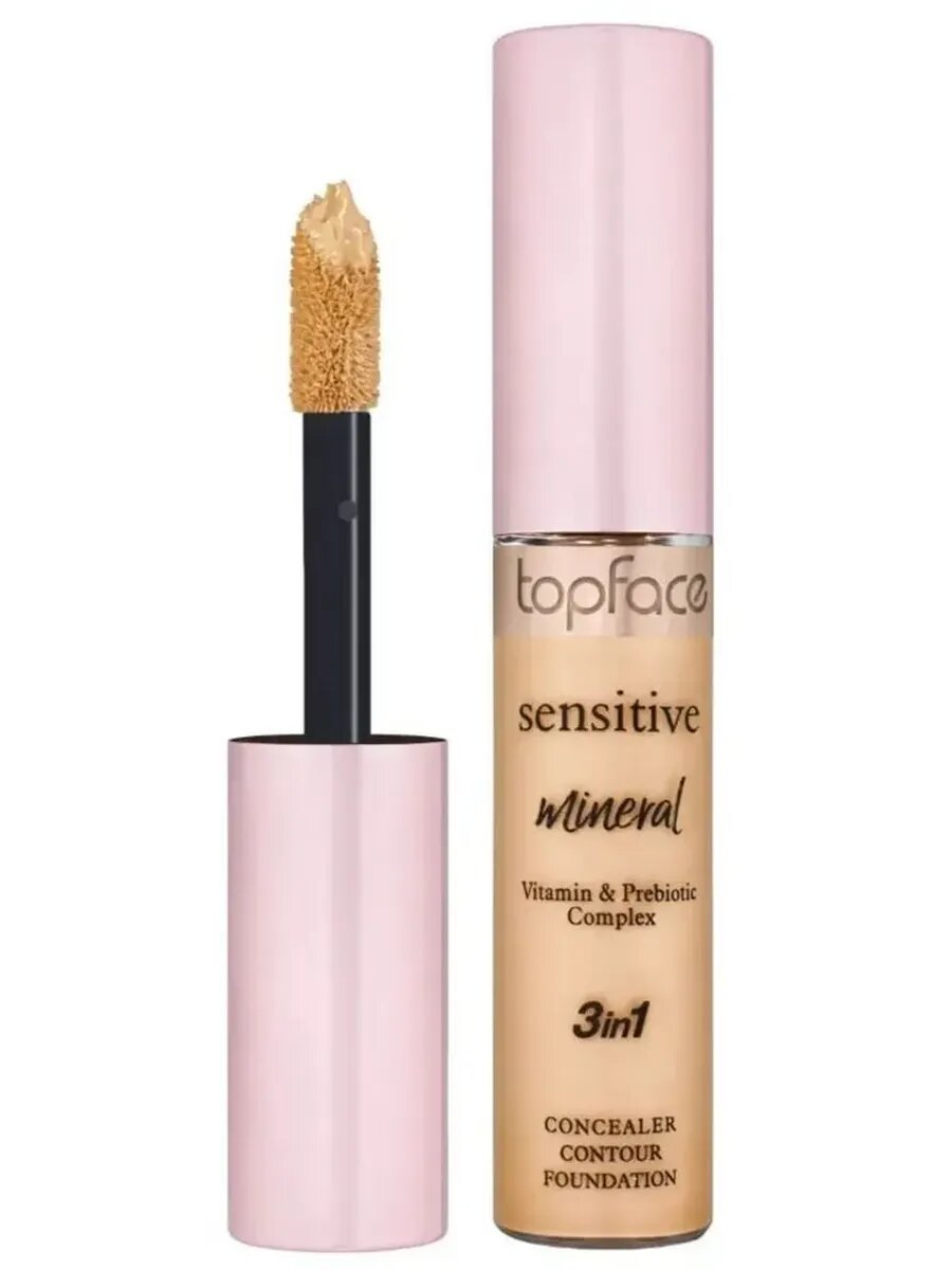 Консилер Topface Sensitive Mineral 3in1 Concealer, Минеральный 3в1, 006
