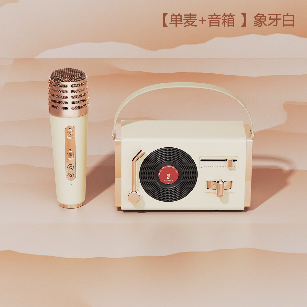 Винтажный домашний микрофон для караоке, маленький динамик, уличный домашний сабвуфер, беспроводная Bluetooth-колонка