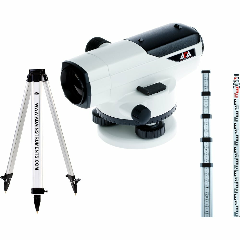 Профессиональный комплект ADA нивелир PROF X32, рейка STAFF 5, штатив Light S А00119_К1