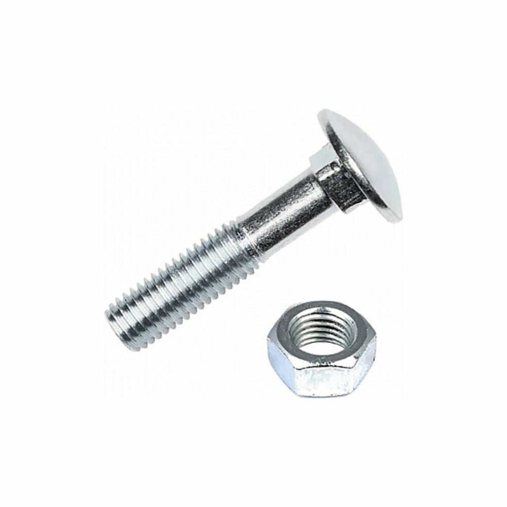 Мебельный оцинкованный болт Zitar DIN603 М6х80 (6 шт.)