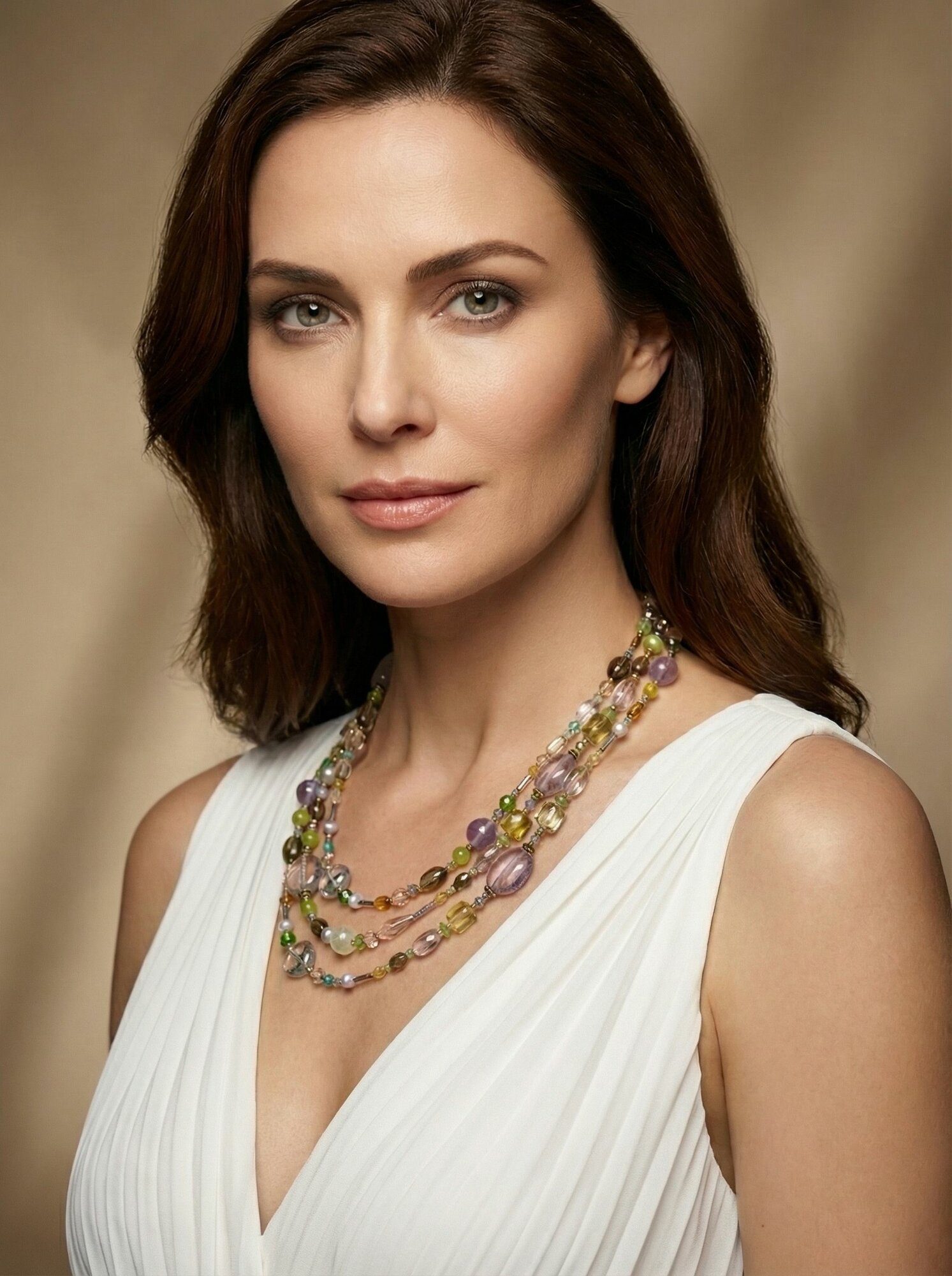 Бусы Diana Savitskaya, горный хрусталь, хрусталь, аметист