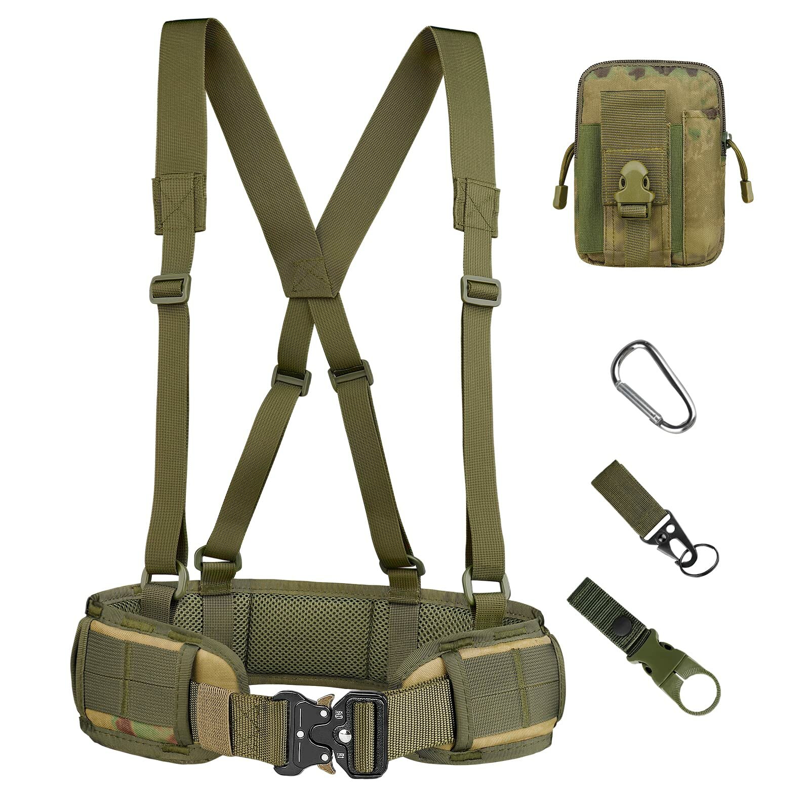 MOLLE Ремень: Универсальный Тактический Пояс С Нагрудной Системой - Быстрая Адаптация И Прочный Армированный Нейлон For Охота И Хайкинг