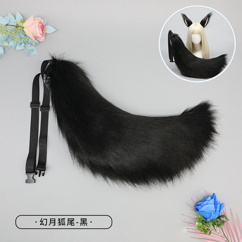 Одна штука дропшиппинг большие ручные плюшевые аксессуары для косплея с ушами и хвостом животного, реквизит, лисий хвост, волчий хвост
