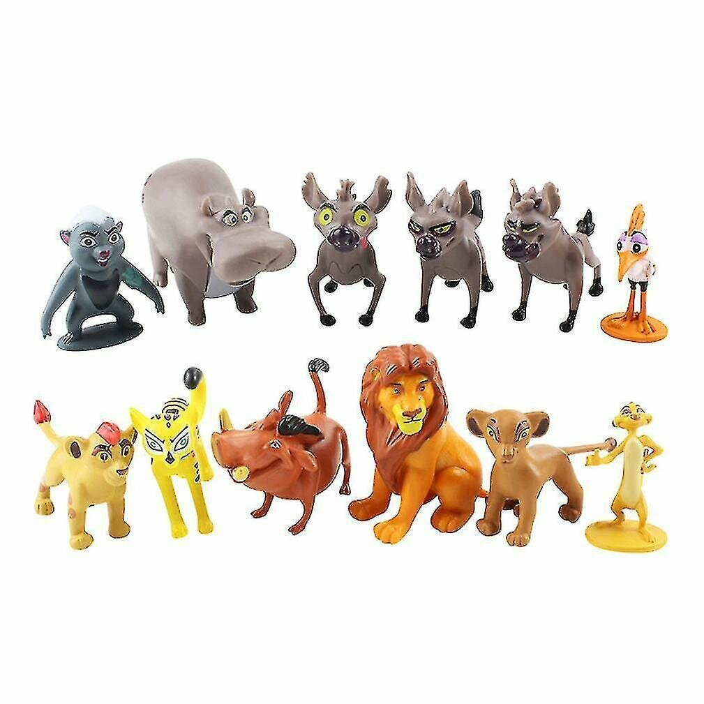 12pcs Король Льв Симба Тимон Pumbaa Игрушка для живописи (красочный)