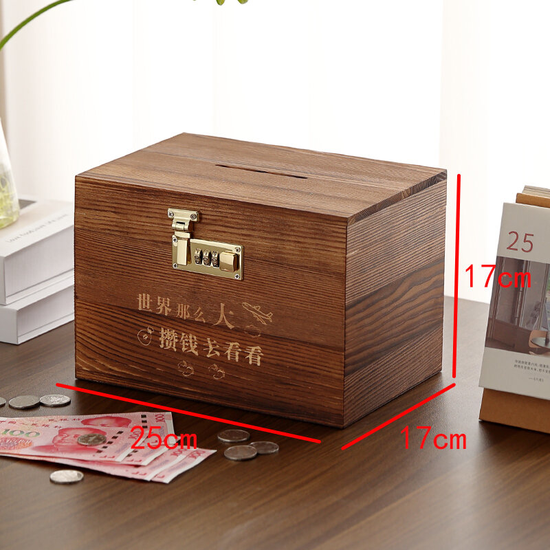 Копилка с паролем, сберегательная банка для детей мальчиков и девочек, сундук с сокровищами интернет-знаменитостей, запираемый сейф для взрослых, парольная коробка