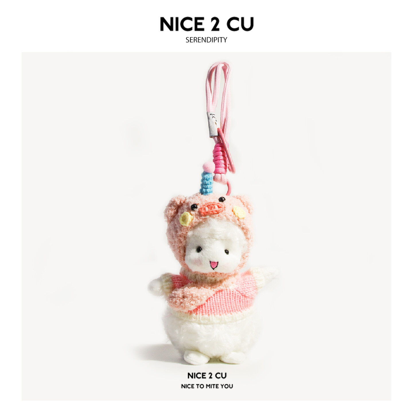 Милый головной убор, брелок в виде маленькой овечки, плюшевая кукла, подвеска для рюкзака для мужчин и женщин, декор для пары, подарок