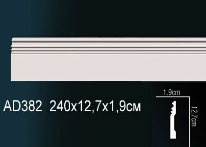 Плинтус Perfect AD382 Д240xШ1.9xВ12.7 см /Перфект.
