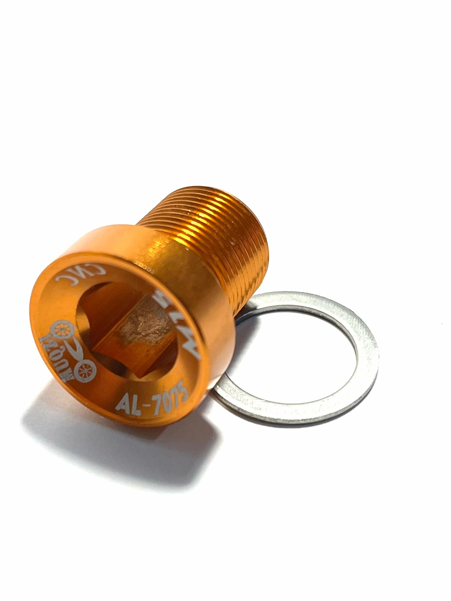 Болт шатуна прижимной М15 длинный, цвет оранжевый, 1шт.